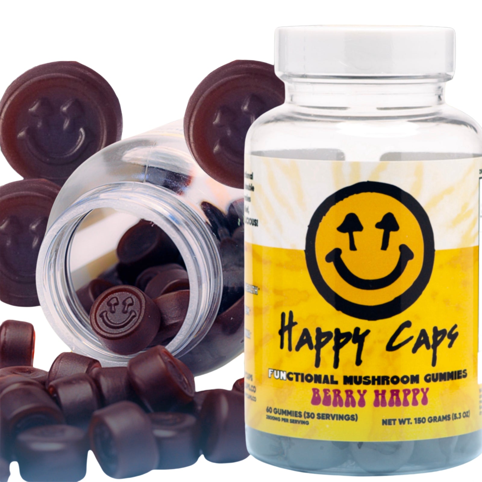 Functional Mushroom Gummies - Berry Happy